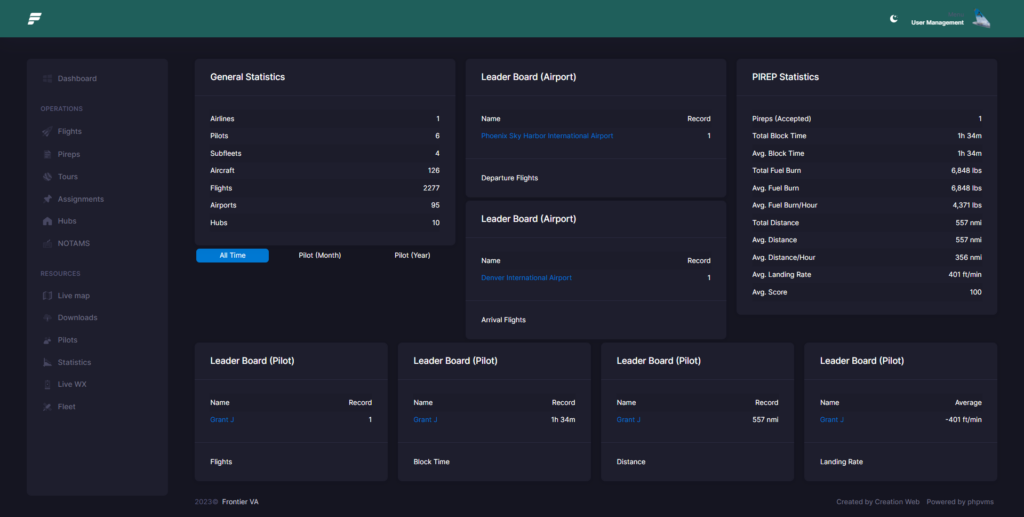 phpVMS Website Design - Web, App Development & SEO Agency Portsmouth | Creation Web