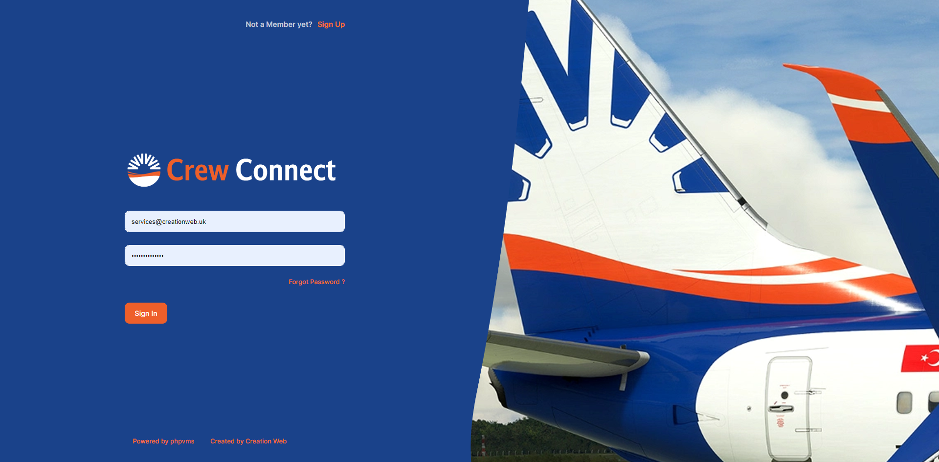 phpVMS Creation Crew Center - Web, App Development & SEO Agency Portsmouth | Creation Web