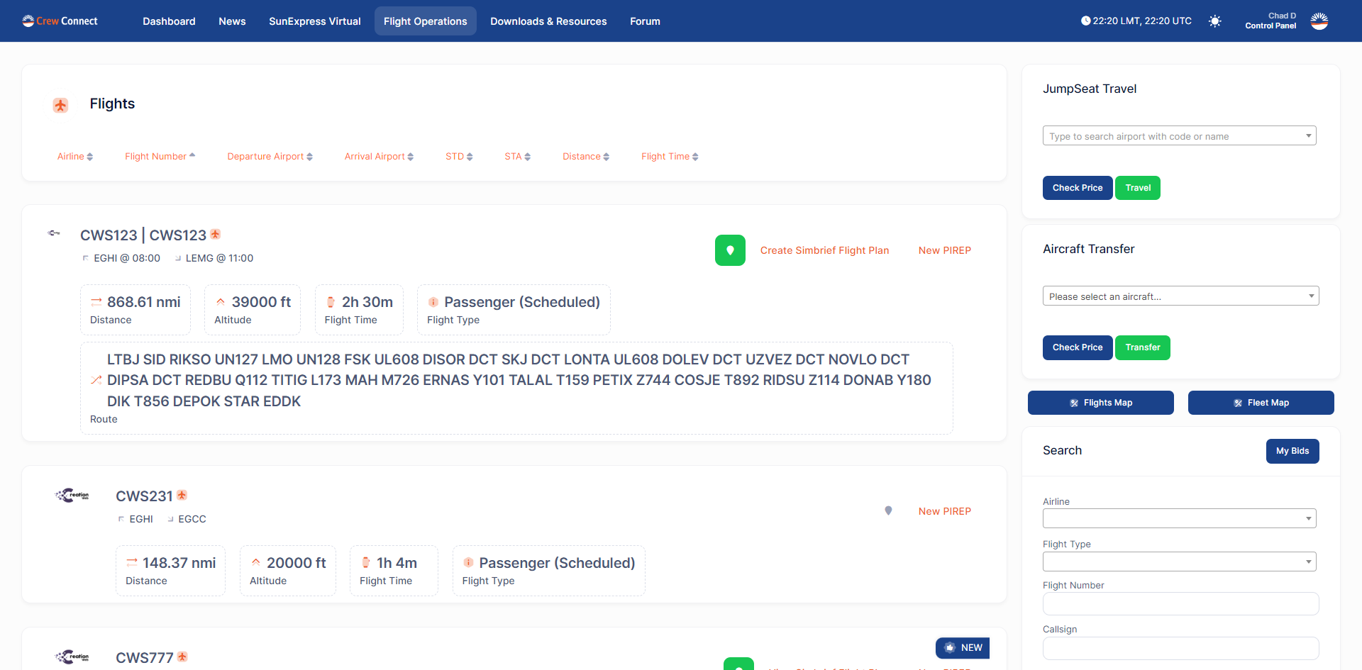 phpVMS Creation Crew Center - Web, App Development & SEO Agency Portsmouth | Creation Web